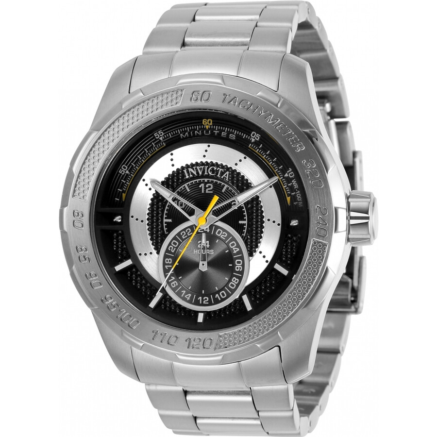 Invicta S1 Rally Quartz Black Dial Stainless Steel Men's Watch 30568 ...
