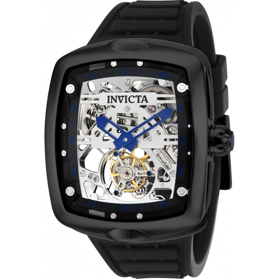 Invicta S1 Rally Tourbillon Automatic Blue Skeleton Dial Men's Watch ...