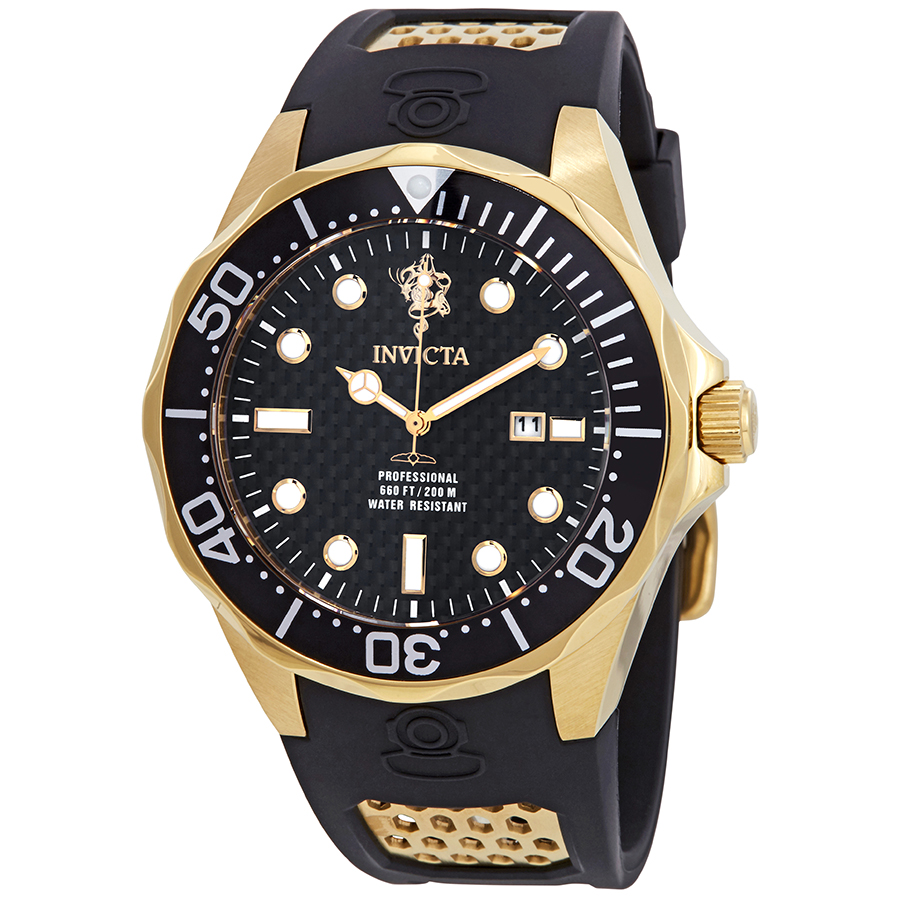 Invicta Sea Base Black Carbon Fiber Dial Men's Watch 17969 886678221776 ...