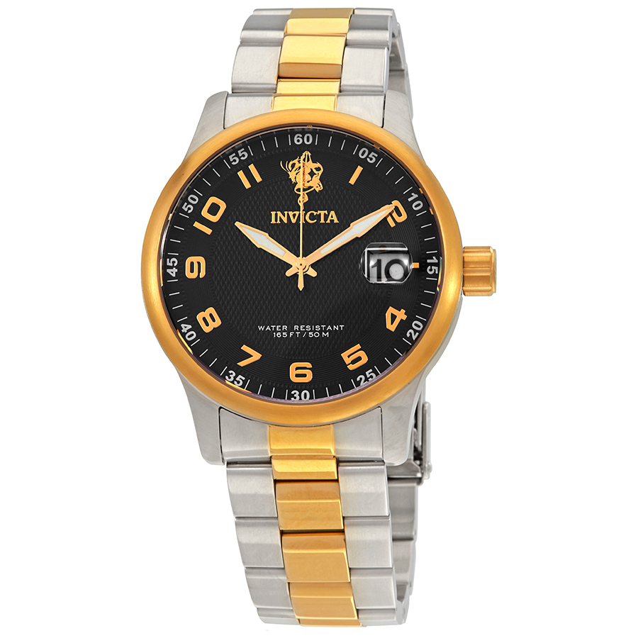 Invicta Sea Base Black Dial Two-Tone Men's Watch 17915 886678221233 ...