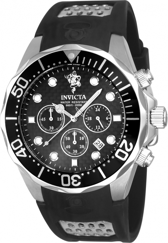 Invicta Sea Base Chronograph Black Carbon Fiber Dial Men's Watch 23875 ...