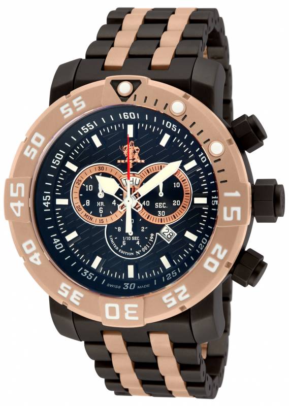 Invicta Sea Base Chronograph Blue Dial Two-tone Men's Watch 14289 ...