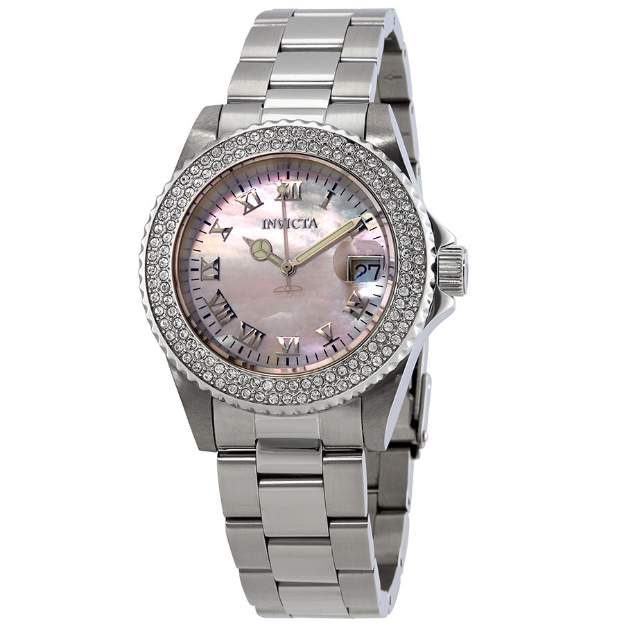 Invicta Sea Base Pink Mother of Pearl Dial Ladies Watch 20363 ...