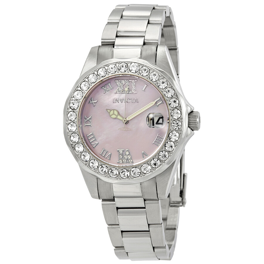 Invicta Sea Base Pink Mother of Pearl Dial Ladies Watch 20388 ...