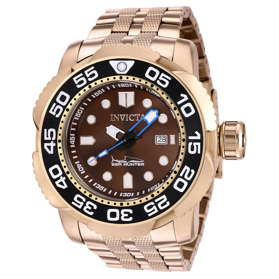Invicta Sea Hunter Automatic Brown Dial Men's Watch 36379 886678444410 ...