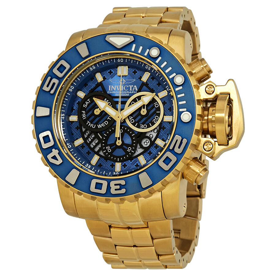 Invicta Sea Hunter Chronograph Blue Dial Men's Watch 22134 886678271344 ...