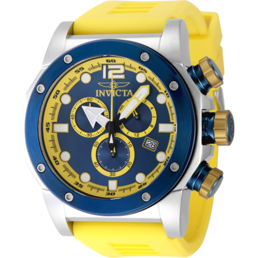 Invicta Sea Hunter Chronograph GMT Quartz Blue Dial Men's Watch 48982 ...
