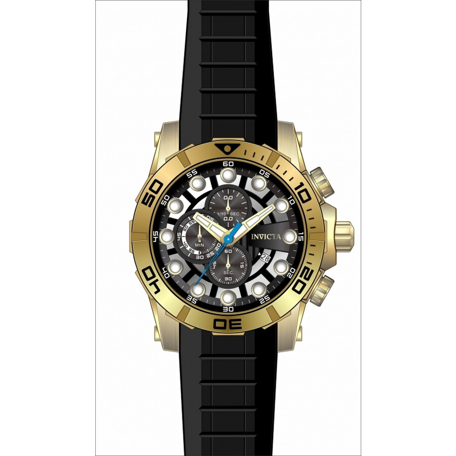 Invicta Sea Hunter Chronograph Quartz Black Dial Men's Watch 28271 ...