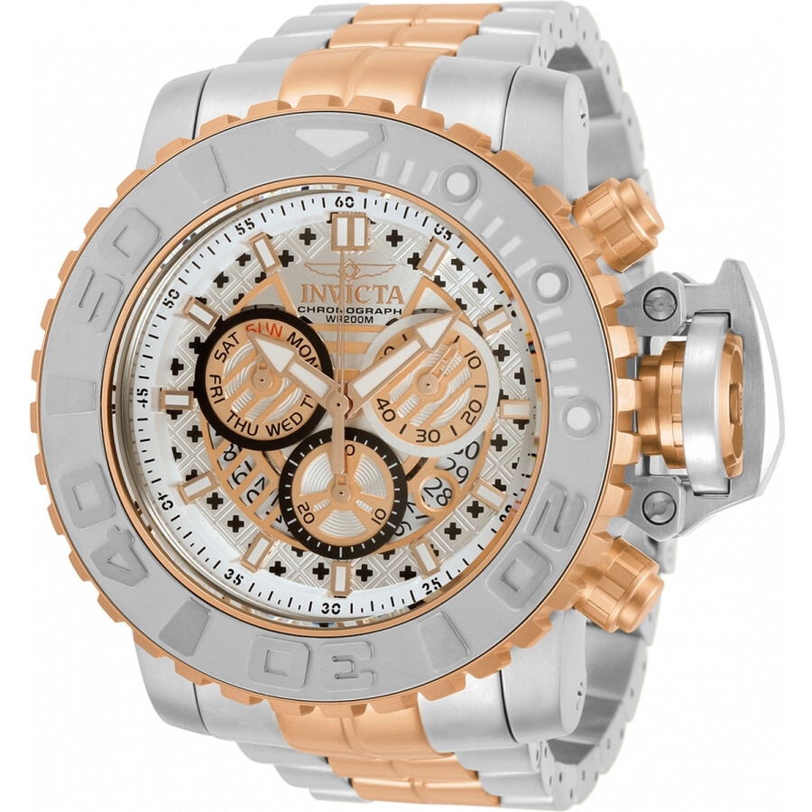 Invicta Sea Hunter Chronograph Quartz Silver Dial Men's Watch 30909 ...