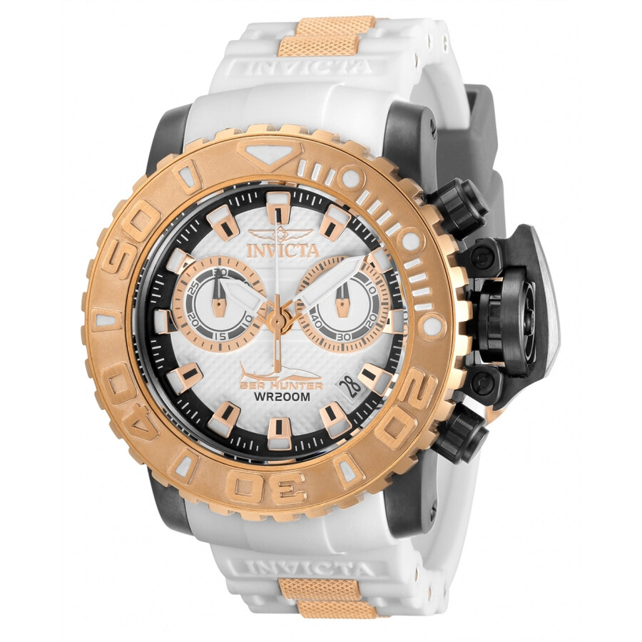 Invicta Sea Hunter Chronograph White Dial Men's Watch 20474 ...