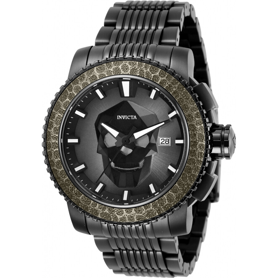 Invicta Sea Hunter Skull Automatic Black Dial Men's Watch 29921 ...