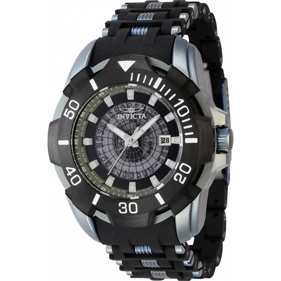 Invicta Sea Spider Date Quartz Transparent and Black Dial Men's Watch ...