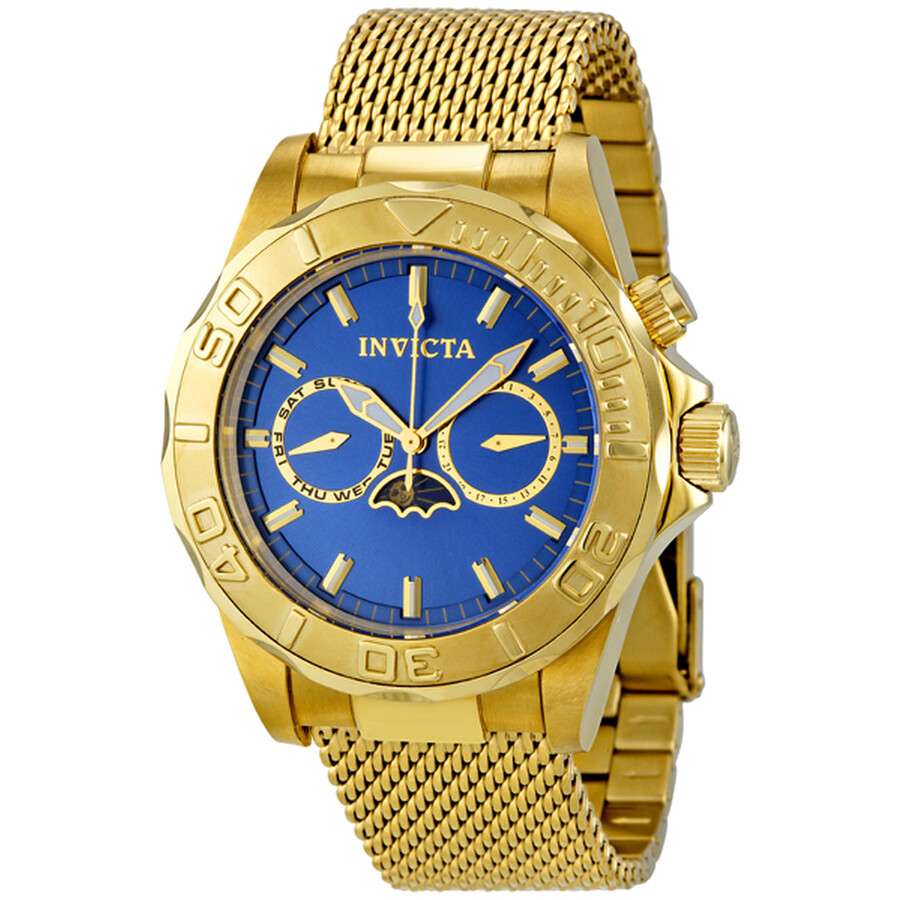Invicta Sea Wizard Mesh Bracelet Men's Watch 10598 886678105984 ...