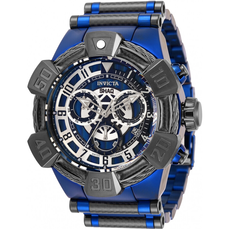 Invicta SHAQ Chronograph Quartz Blue Dial Men's Watch 33679 ...