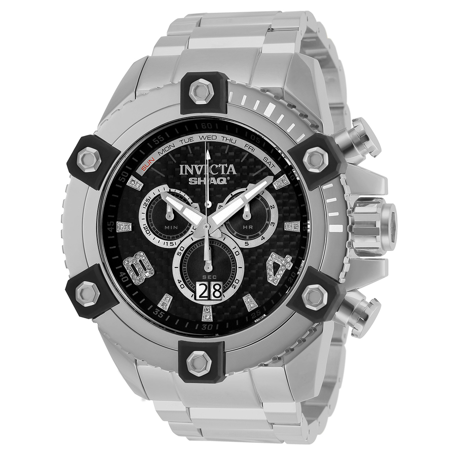 Invicta SHAQ Chronograph Quartz Diamond Black Dial Men's Watch 33725 ...