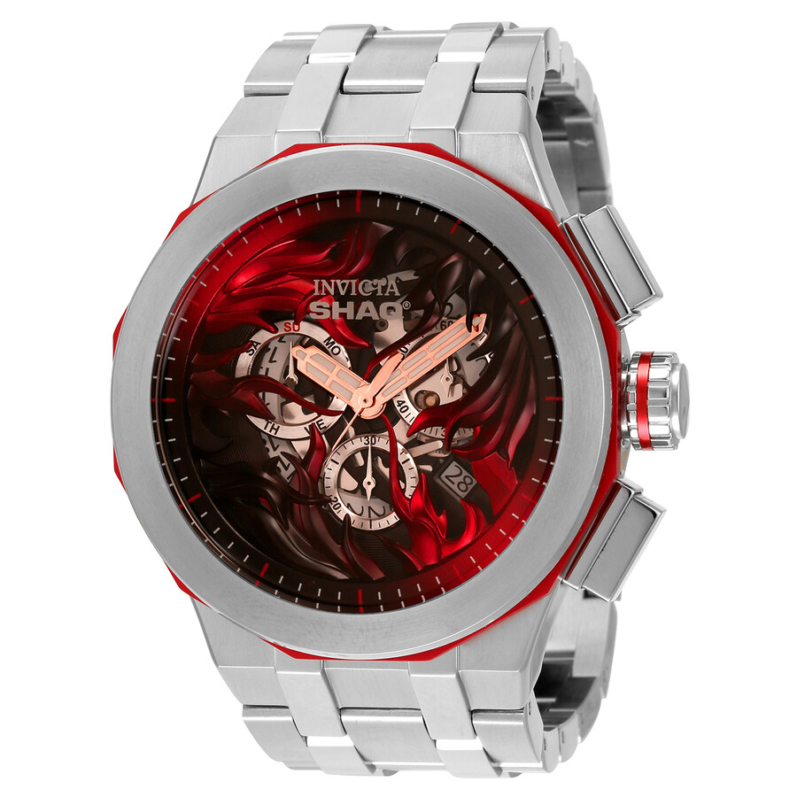 Invicta SHAQ Chronograph Quartz Red Dial Men's Watch 34816 886678416325 ...