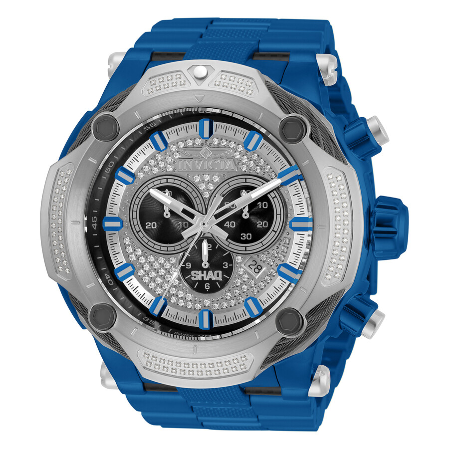 Invicta SHAQ Chronograph Quartz Silver Dial Men's Watch 33672 ...