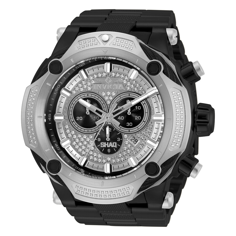 Invicta SHAQ Chronograph Quartz Silver Dial Men's Watch 33675 ...