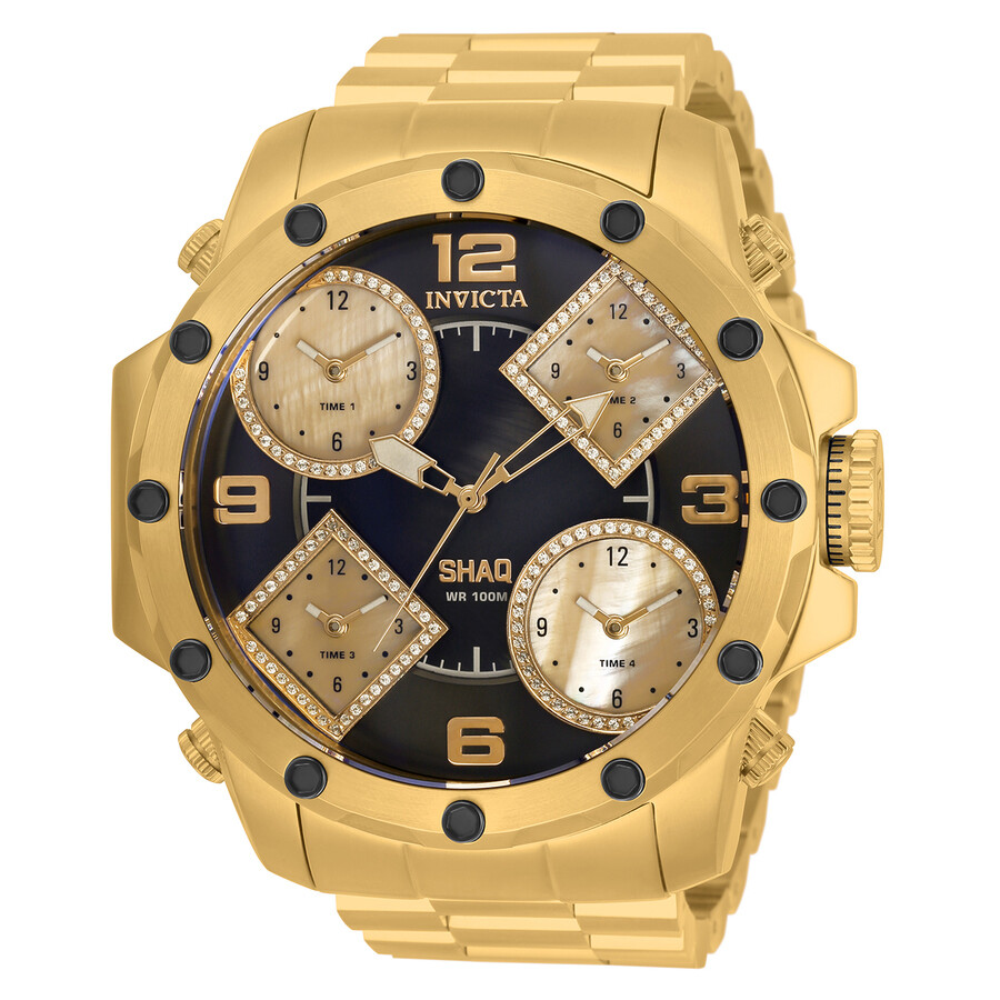 Invicta SHAQ Quartz Diamond Black Dial Men's Watch 33867 886678405589 ...