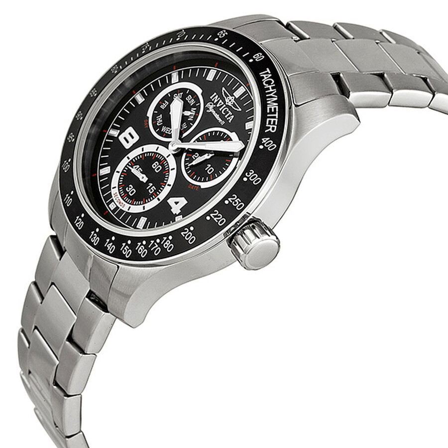 Invicta Signature II Chronograph Black Dial Stainless Steel Men's Watch ...