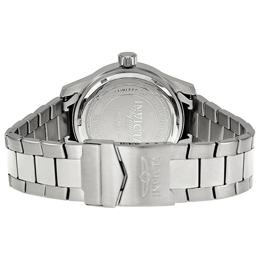 Invicta Signature II Chronograph Black Dial Stainless Steel Men's Watch ...