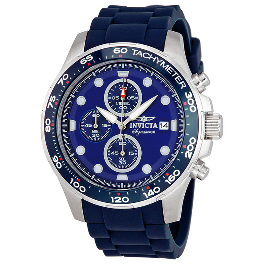 Invicta Signature II Chronograph Blue Dial Men's Watch 7372 ...