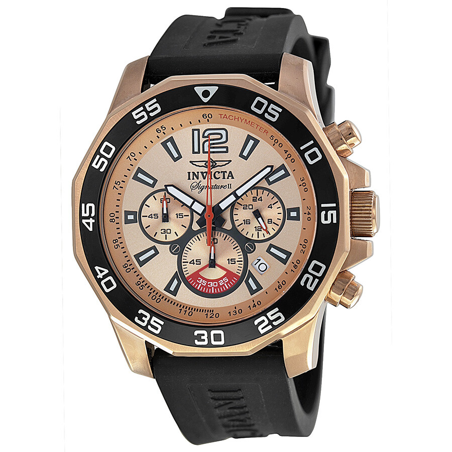 Invicta Signature II Chronograph Nautical Rose Dial Men's Watch 7432 ...