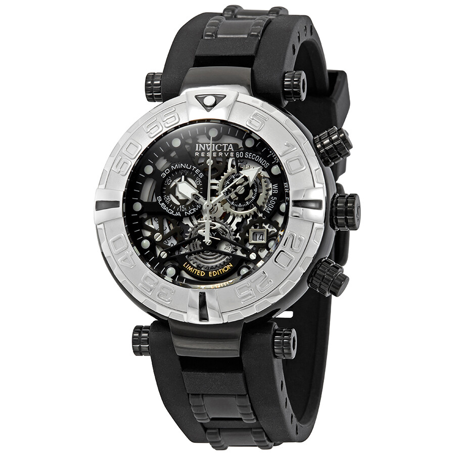 Invicta Skeleton Dial Chronograph Men's Limited Edition Watch 20611 ...