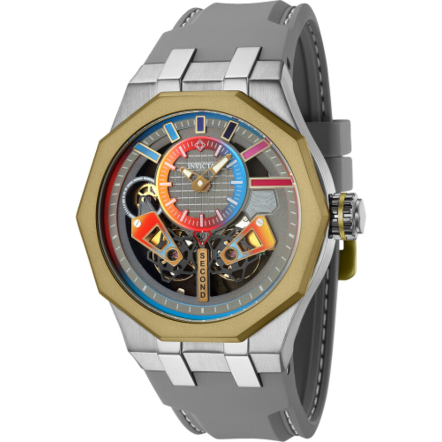 Invicta Specialty Automatic Grey Skeleton Dial Men's Watch 43202 ...