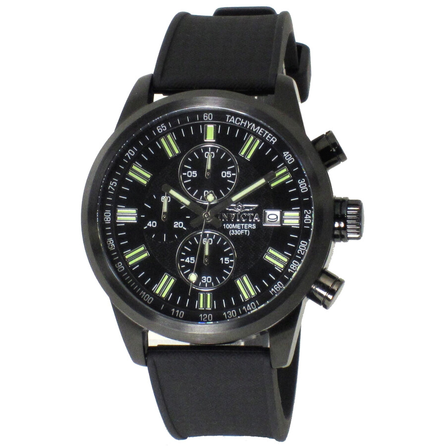 Invicta Specialty Black Dial Tachymeter Men's 1683 843836016834 ...