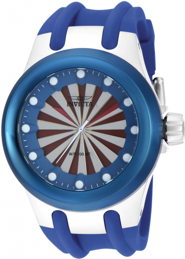 Invicta Specialty Blue Dial Blue Rubber Men's Watch 15866 886678195015 ...