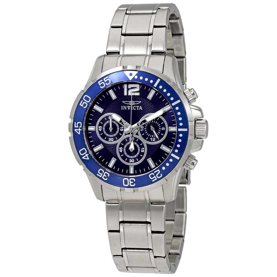 Invicta Specialty Blue Dial Chronograph Men's Watch 16286 886678213443 ...