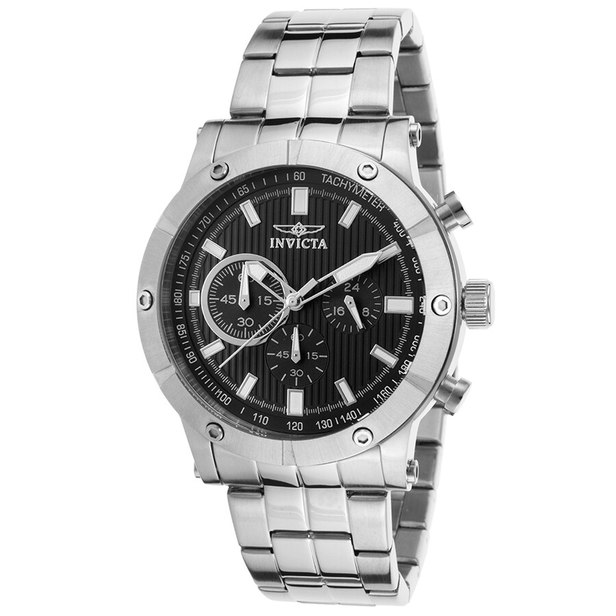 Invicta Specialty Chronograph Black Dial Men's Watch 18161 886678223916 ...