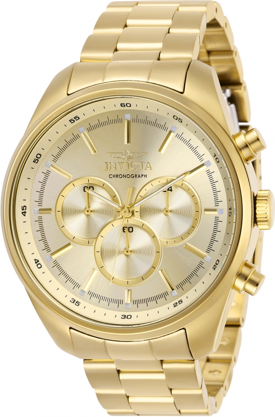 Invicta Specialty Chronograph Gold Dial Men's Watch 29168 886678346493 ...