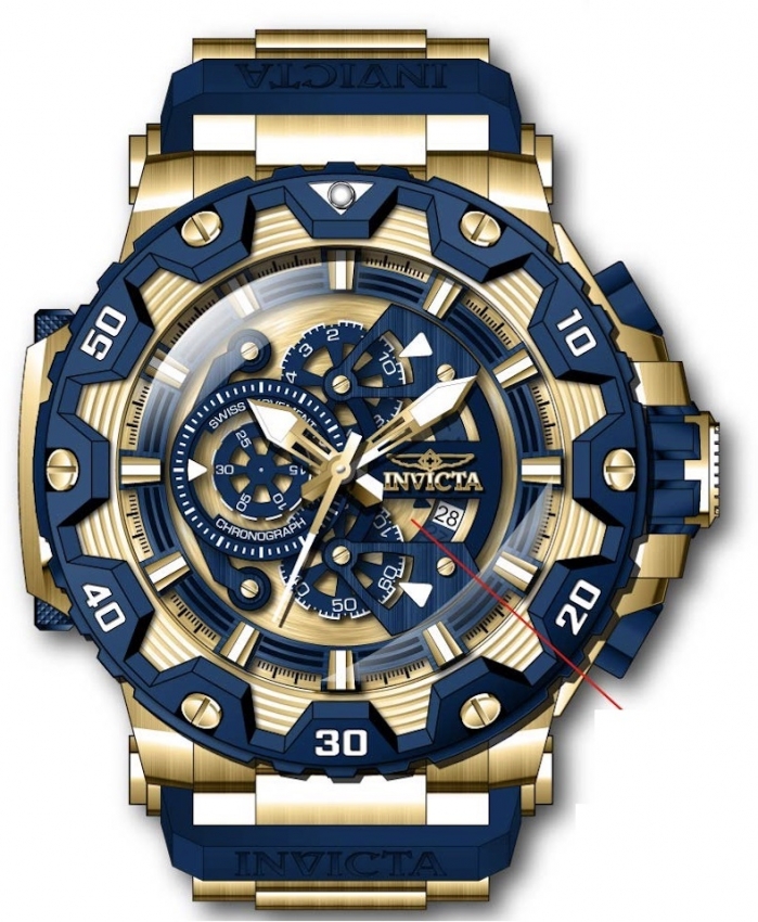 Invicta Specialty Chronograph Quartz Gold Dial Men's Watch 35209 ...