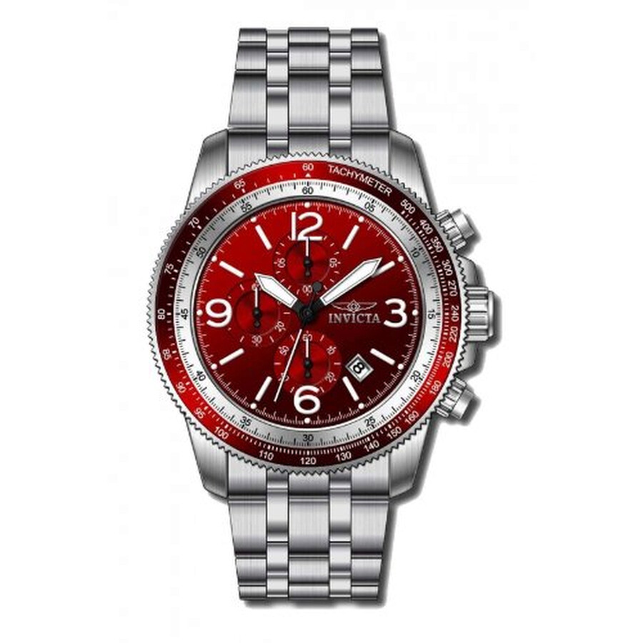 Invicta Specialty Chronograph Red Dial Men's Watch 13963 886678146031 ...