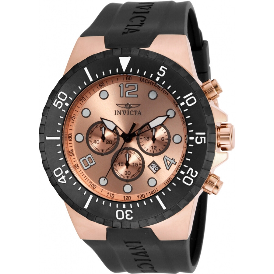Invicta Specialty Chronograph Rose Gold Dial Men's Watch 16748 ...