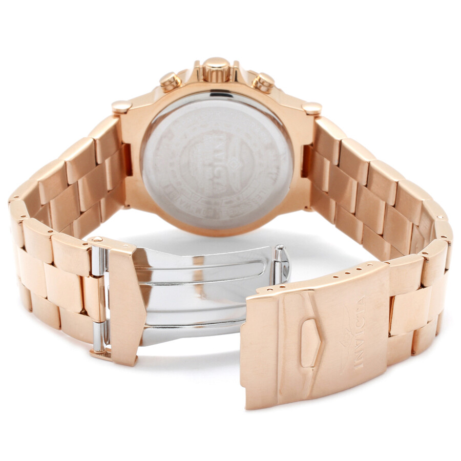 Invicta Specialty Collection Chronogrsph Rose Dial 18kt Rose Gold ...