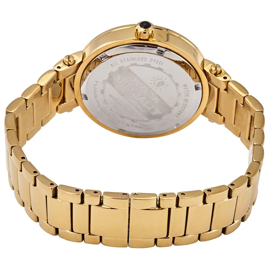Invicta Specialty Crystal Gold Dial Ladies Watch 27005 - Specialty ...