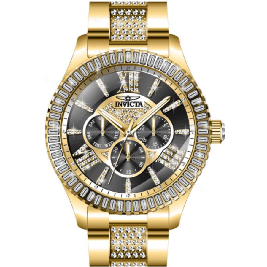 Invicta Specialty GMT Quartz Crystal Black Dial Men's Watch 44247 ...