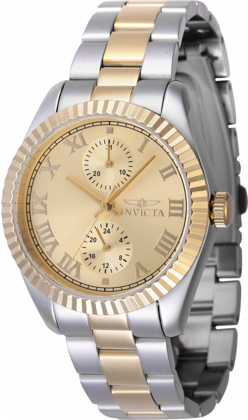 Invicta Specialty GMT Quartz Gold Dial Ladies Watch 47442 886678629374 ...