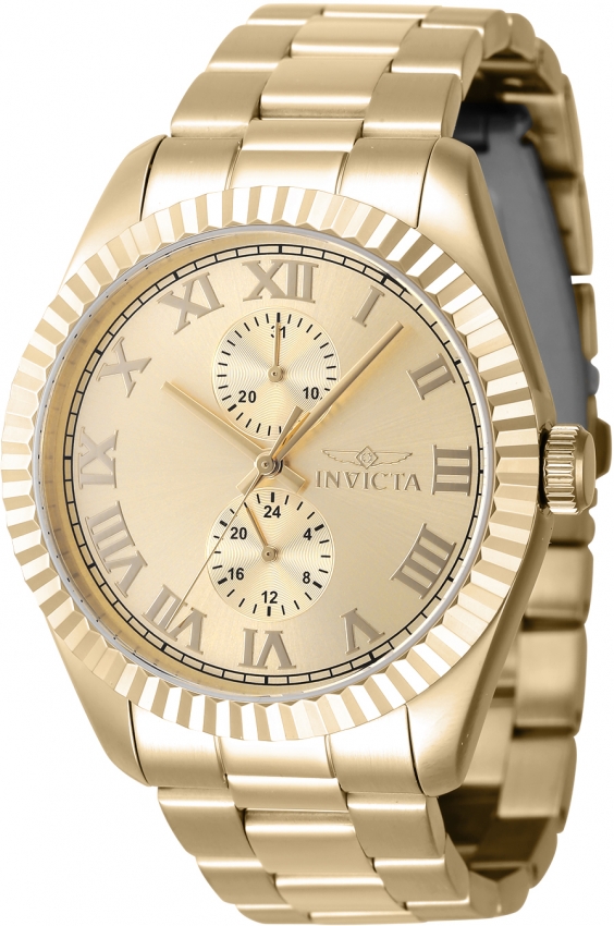 Invicta Specialty GMT Quartz Gold Dial Men's Watch 47431 886678629268 ...