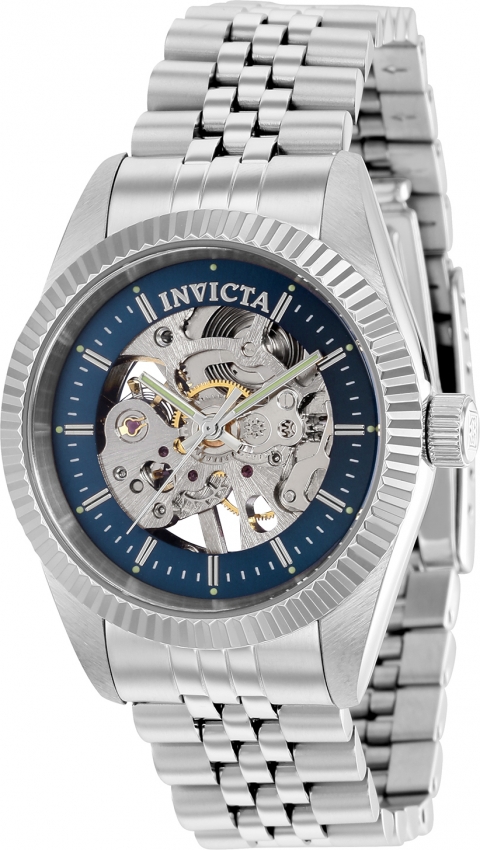 Invicta Specialty Hand Wind Blue Skeleton Dial Ladies Watch 36448 ...