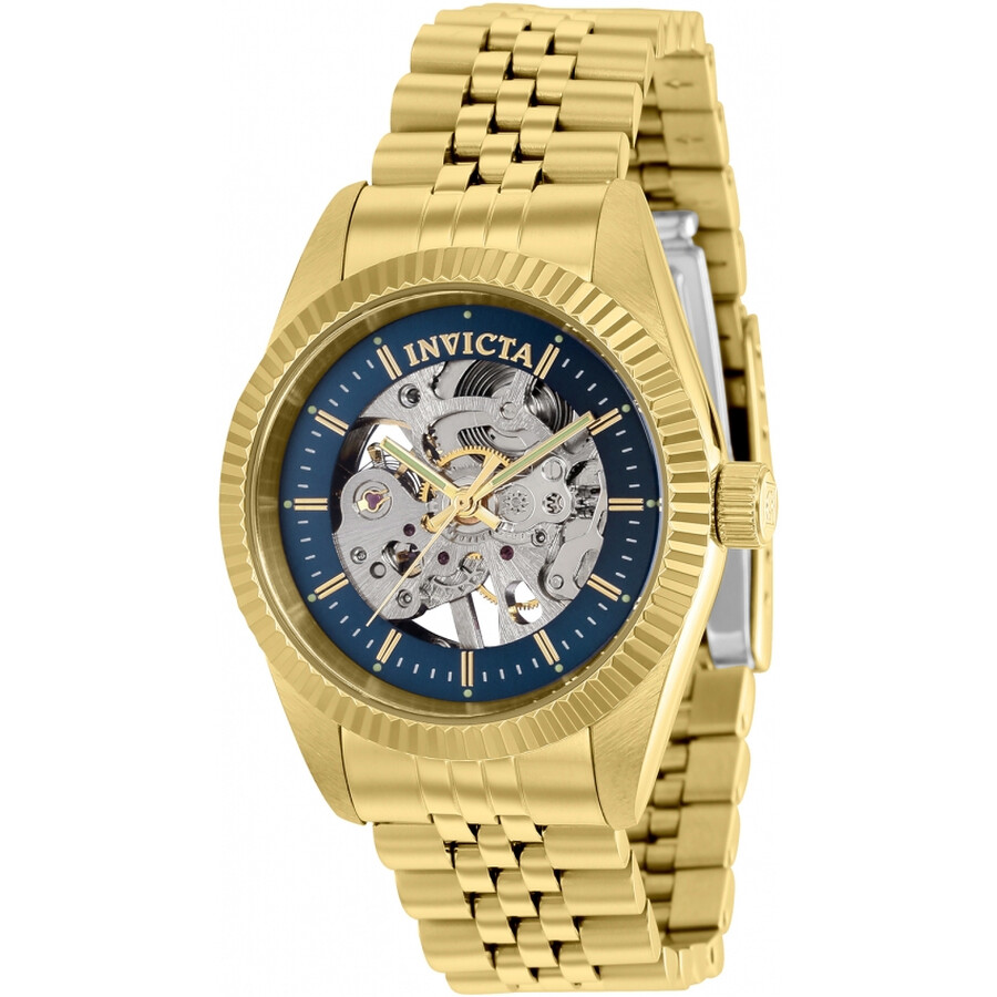 Invicta Specialty Hand Wind Blue Skeleton Dial Ladies Watch 36453 ...