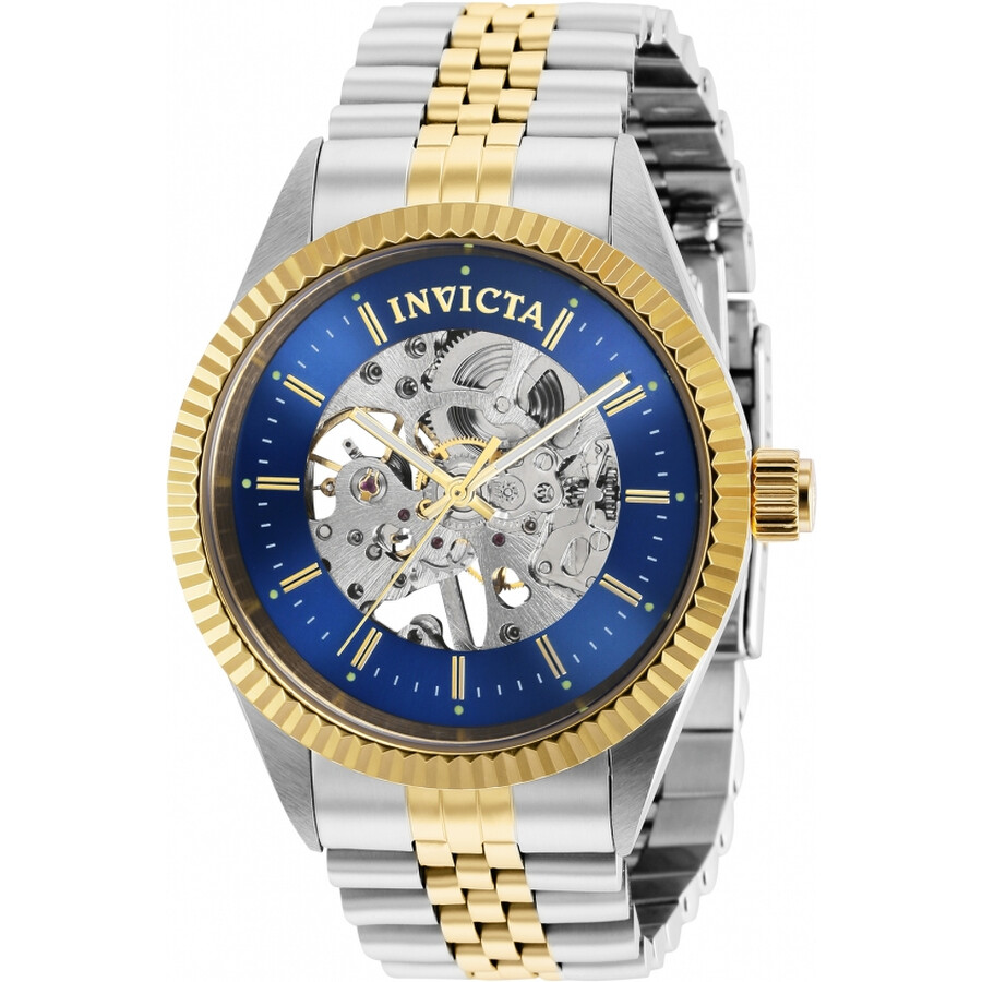 Invicta Specialty Hand Wind Blue Skeleton Dial Men's Watch 36440 ...