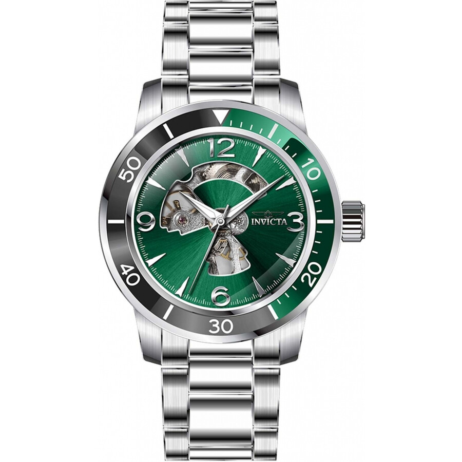 Invicta Specialty Hand Wind Green Dial Men's Sprite Bezel Watch 38547 ...