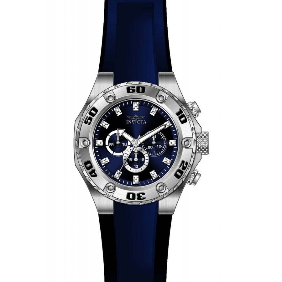 Invicta Specialty Multi-Function Blue Dial Blue Silicone Men's Watch ...