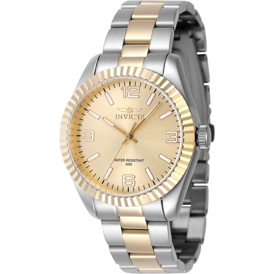 Invicta Specialty Quartz Gold Dial Ladies Watch 47472 886678629671 ...