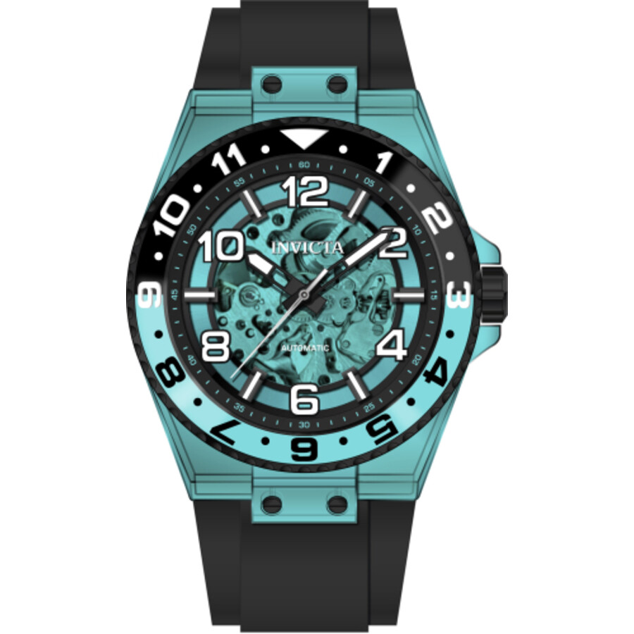 Invicta Speedway Automatic Skeleton Blue Dial Batman Bezel Men's Watch ...