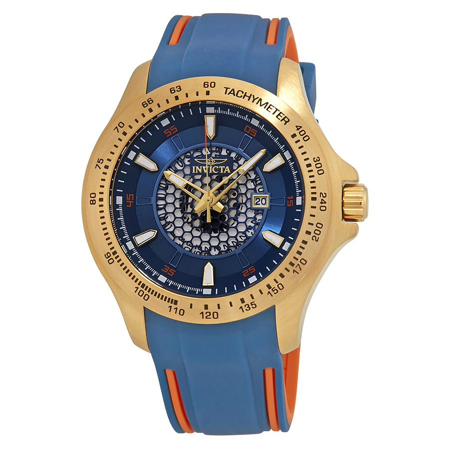 Invicta Speedway Blue Dial Blue Rubber Men's Watch 25346 886678306961 ...